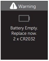 OneTouch Verio Reflect® – Error Battery Empty