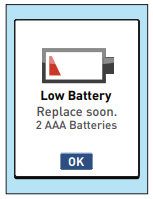 OneTouch Verio® – Error Low Battery