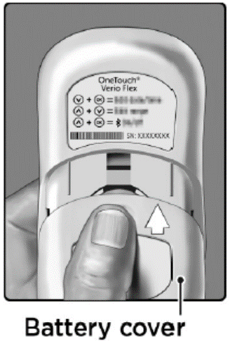 OneTouch Verio Flex® - Replacing the battery