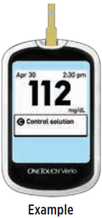 OneTouch Verio® – Test With Control Solution