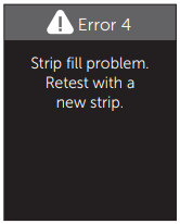 OneTouch Verio Reflect® – Error 4