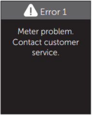 OneTouch Verio Reflect® – Error 1
