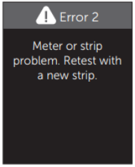 OneTouch Verio Reflect® – Error 2