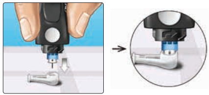 OneTouch Verio® – Removing The Used Lancet
