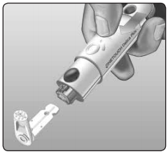 OneTouch Verio Reflect® – Removing the Used Lancet