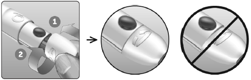 OneTouch Ultra Plus Flex™ - Removing The Used Lancet