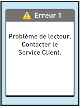 OneTouch Verio® - Erreur 1
